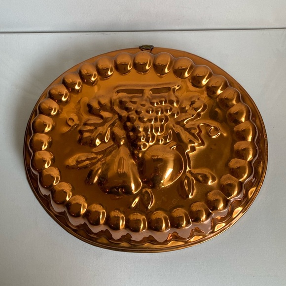 Vintage | Accents | Vintage Old Dutch Design Copper Mold Mixed Fruit 3 ...